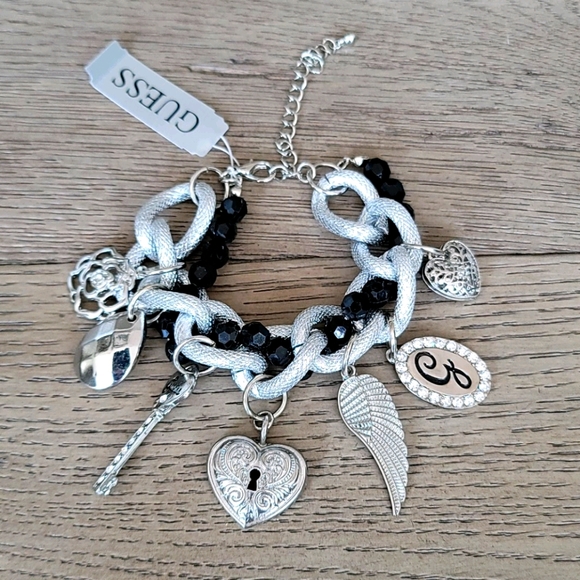 Guess | Jewelry | New Guess Charm Bracelet Silver Tone | Poshmark
